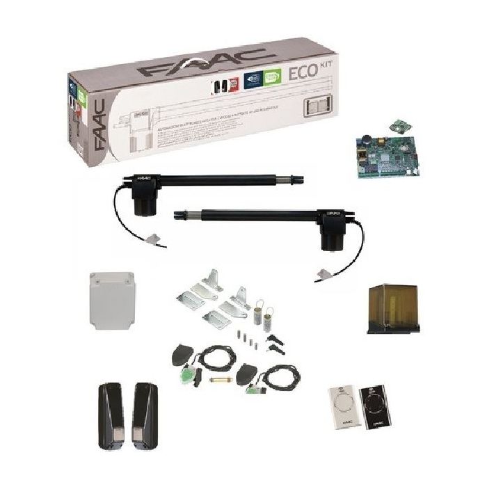 Kit de motorisation électromécanique 230V ECO KIT 412L portail double battantssafecoder - FAAC ...