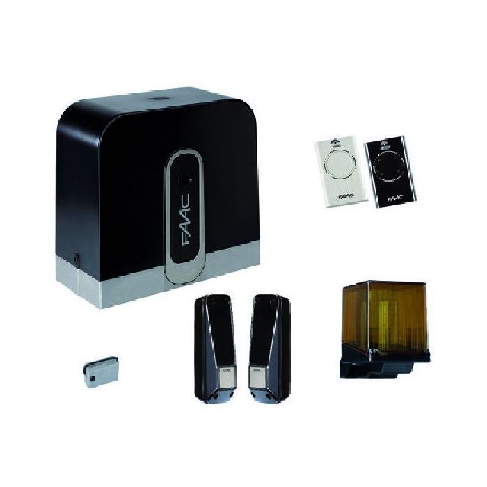 Kit de motorisation 24V CYCLO KIT pour portail coulissant de poids maxi 800Kg - FAAC - - Domo ...