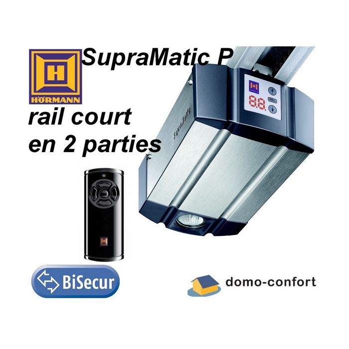 Kit Moteur porte de garage SupraMatic P série3 moteur+rail court 2partie Hörmann / Produit ...