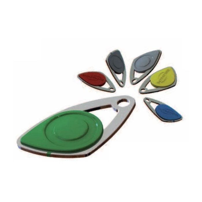 Badge électronique inox couleur Rouge Intratone - Domo Confort