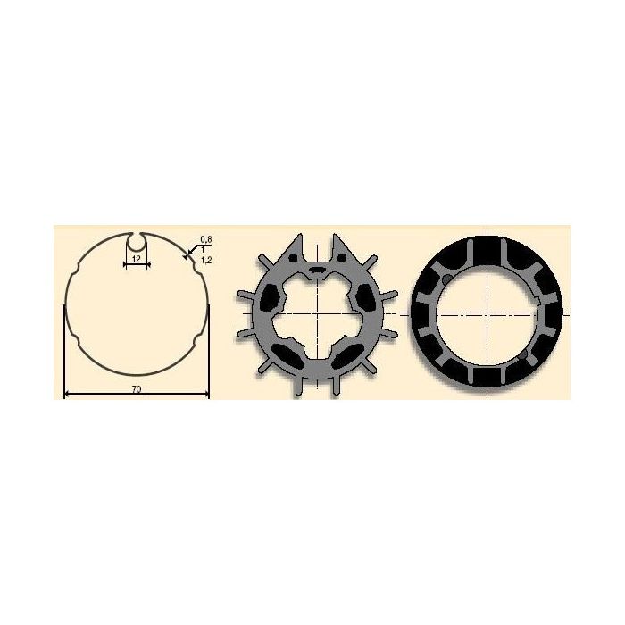 Jeu d''adaptation moteur pour LT 50 tube Imbac 70 à goutte somfy - Domo ...