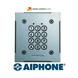 Clavier encastrée rétro éclairé 100 codes 2 relais alim 12/24 VC AIPHONE - Domo Confort