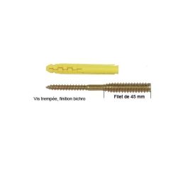 Vis TOP-ROC trempé 120mm avec filet de 45mm pour fixation PVC RENFORCE ...
