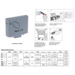 Récepteur embrochable OXI 4 canaux 433.92 Mhz sans émetteur incorporé NICE remplacé par NIOXIBD ...