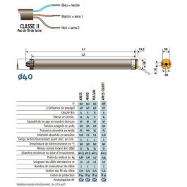 Moteur 230V/50Hz LS40 ARIES 4/14 avec carré de 10 somfy - Domo Confort